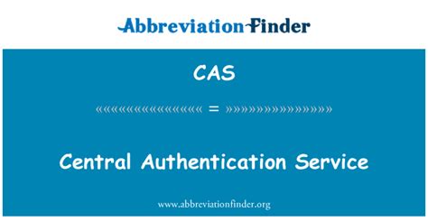Cas Significa Servicio De Autenticación Central Central