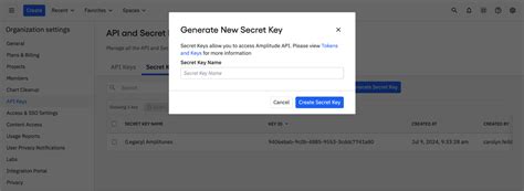 Manage Your API Keys And Secret Keys