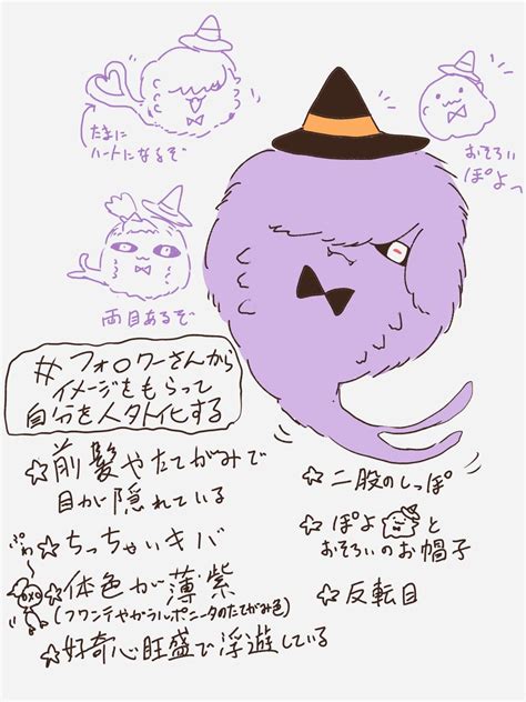 フォロワーさんからイメージもらって自分を人外化する 無事人間を辞められましたリプくれたフォロワーさんありがとう👻」橙二🎃の漫画