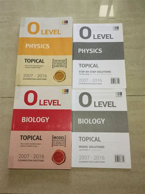 IGCSE O Levels Biology Physics Topical Past Year Papers SL Education Hobbies Toys Books