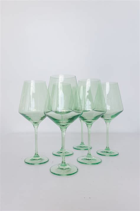 Stemware Wine Estelle Colored Glass