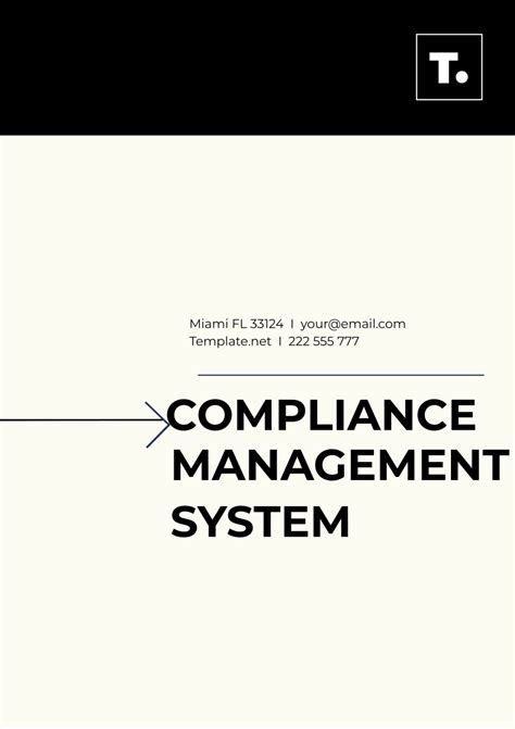 Free Compliance Management System Template To Edit Online