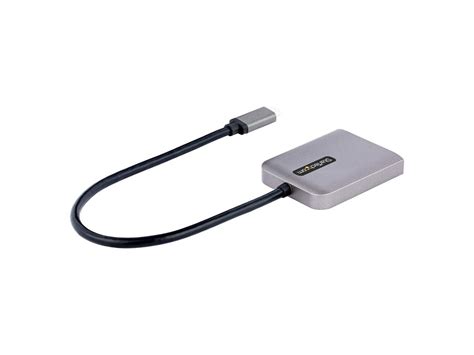 2 port usb c mst hub dual displayport up to 4k 60hz w dp