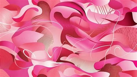 Pink Abstract Art Illustration Wallpaper Premium Ai Generated Image
