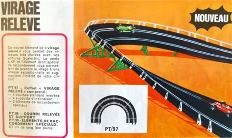 Scalextric Pt97 Ensemble Virage Relevé Complet 4 X Pt98 Pt 99 R L 4