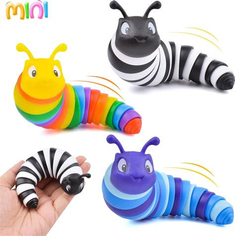 Vilalatfan Mini Juguetes Sensoriales Para Ansiedad De Babosas Juguetes
