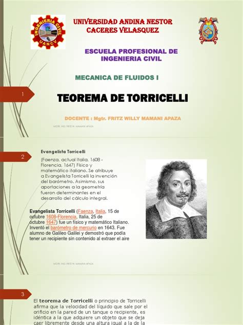 64 Teorema De Torricelli Pdf Pdf Gases Cantidades Fisicas