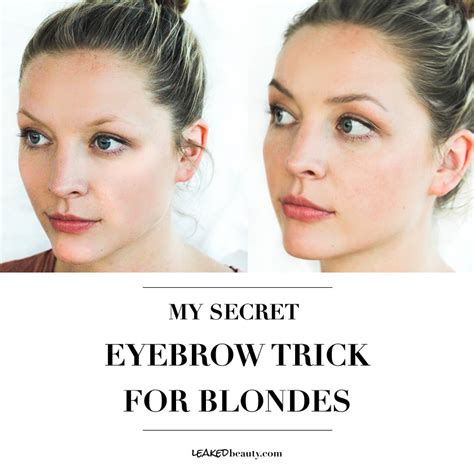 Filling In Blonde Eyebrows An Easy And Natural Look Leaked Beauty