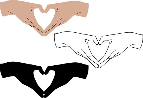 Hand Gesture Heart 42147696 Vector Art At Vecteezy