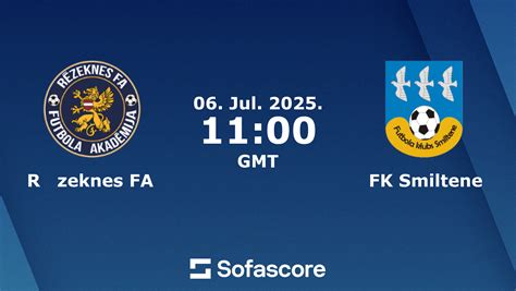 Rēzeknes Fa Vs Fk Smiltene Live Score H2h And Lineups Sofascore
