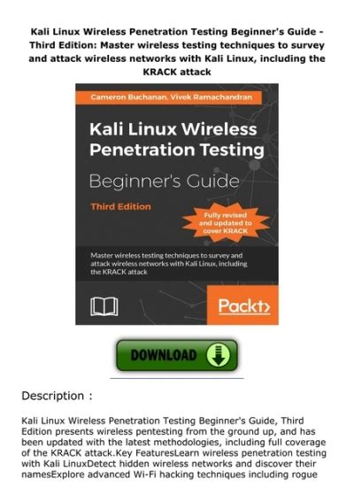 Pdf Readonline Kali Linux Wireless Penetration Testing Beginner S