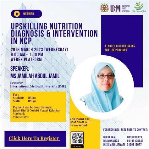 Nurzetty Sofia Zainuddin On Linkedin Nutrition Webinar Experience