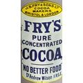 Advertising An Early 20th Century Shaped Enamel Sign Frys Pure