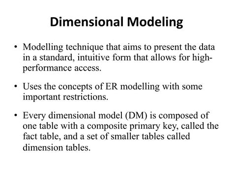 Ppt Dimensional Modelling Powerpoint Presentation Free Download Id