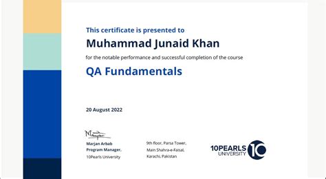 junaid khan on linkedin 10pearlspakistan qualityassurance sqa