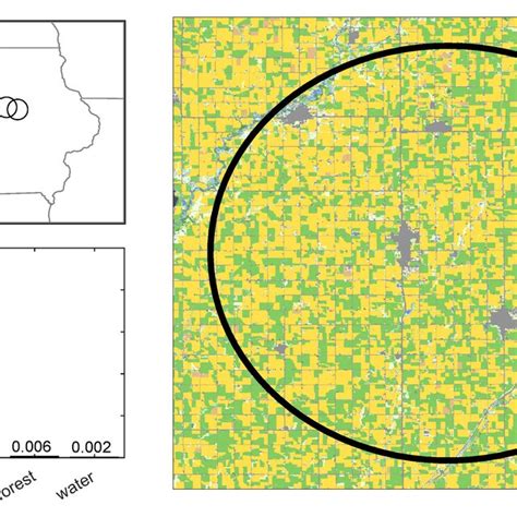 usda nass cropland data layer for an example region region 1 during