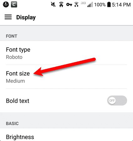 How To Change The Text Size Font On Your Android Device Appuals