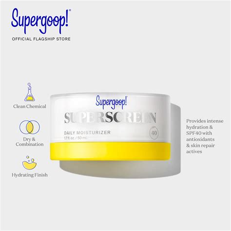 Supergoop Superscreen Daily Moisturizer Spf 40 Pa 50ml Lazada Ph