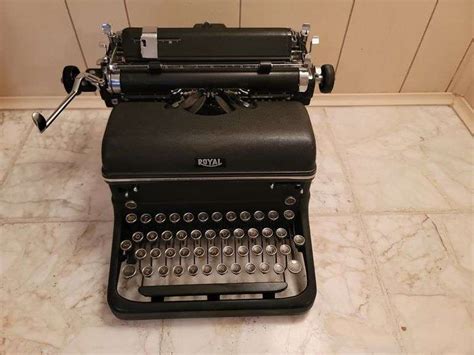 Antique Royal Manual Typewriter Assiter Auctioneers