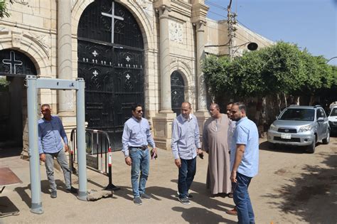 سكرتير عام مساعد بني سويف يتفقد استعدادات الكنائس لاستقبال احتفالات عيد