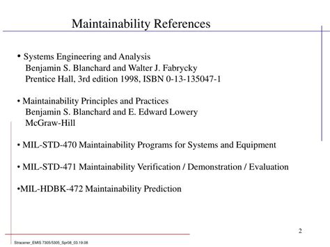 Ppt Systems Maintainability Concepts And Metrics Powerpoint