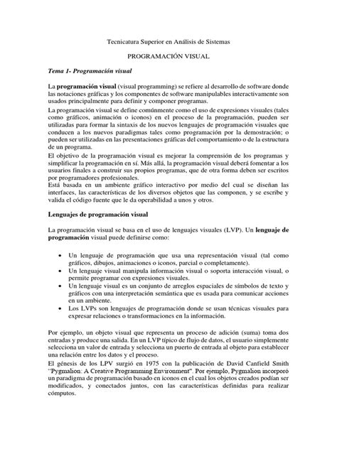 Anillar Programacion Visual Pdf Interfaces Gráficas De Usuario