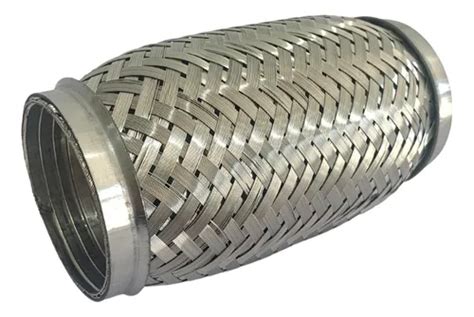 Malha Flexível Tubo Escapamento Inox 25 Polegadas C 150mm Parcelamento Sem Juros