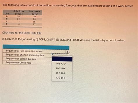 Solved The following table contains information concerning | Chegg.com
