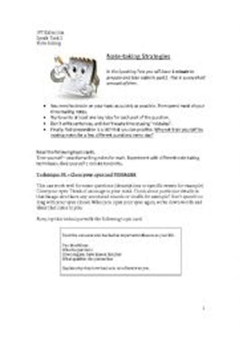 IELTS Note Taking Techniques For Speaking Part ESL Worksheet By KaiakoIH