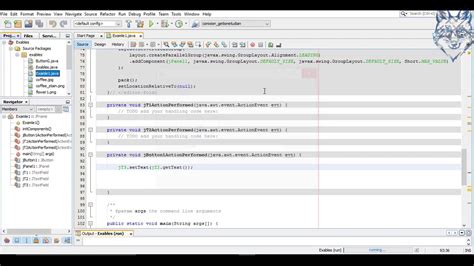 java swing example jpanel get and set method youtube