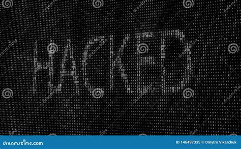 Abstract Digital Background Binary Code Hacked Green Color 3d Rendering Stock Illustration