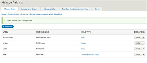 Create A Mega Menu With Drupal Flocon De Toile