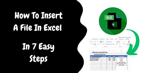 How To Insert A File In Excel In 7 Easy Steps