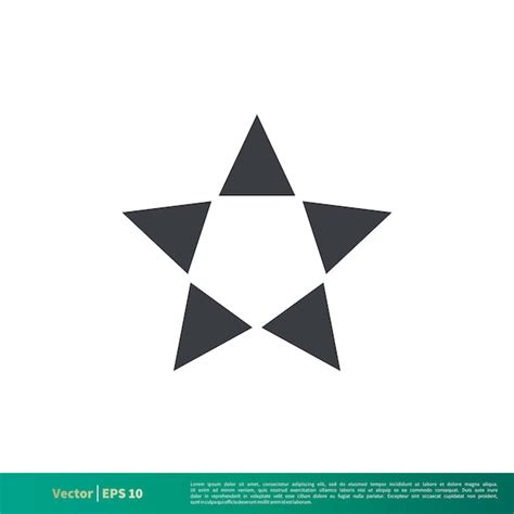 Premium Vector Simple Star Shape Icon Vector Logo Template