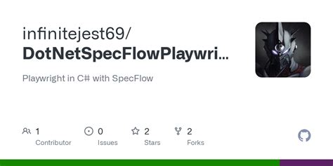 Github Infinitejest69dotnetspecflowplaywright Playwright In C With