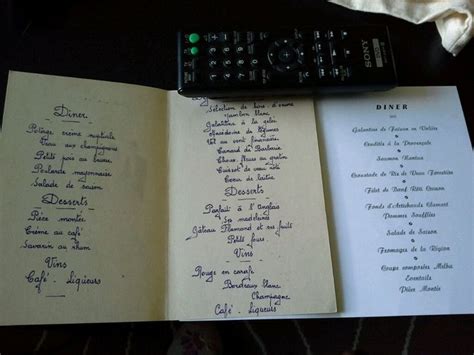 Menus de mariages des années 50 60 etc Banquets Forum Mariages net