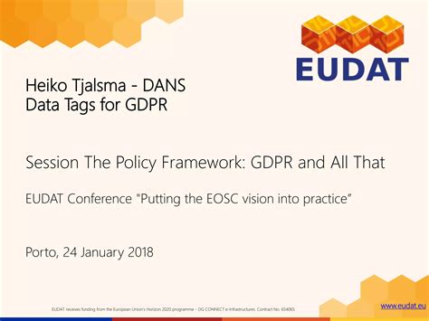 The Policy Framework Gdpr And All That Pptx