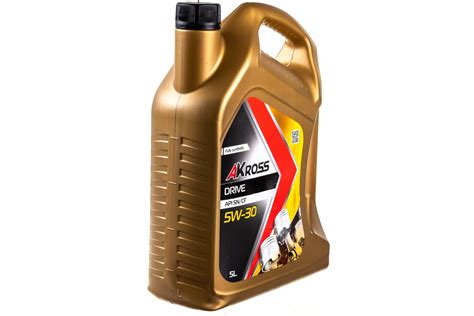 Моторное масло AKross DRIVE синтетическое, 5W-30, SN/CF, 5 л AKS0007MOF ...