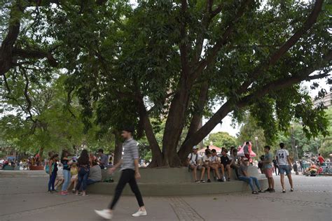 Plaza Urquiza Por La Tarde El Verano Al Aire Libre