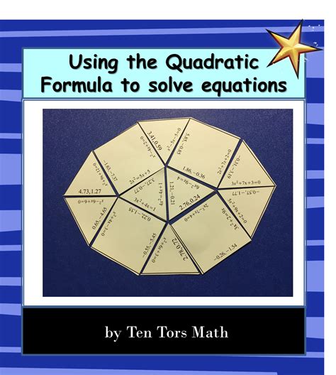 Solving Quadratic Equations By Factoring Project Storesvolf