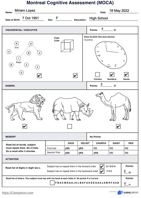 Printable Pdf Printable Moca Test Mensep
