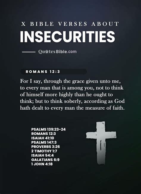 Bible Verses About Insecurities Bible Verses Verses Bible Promises