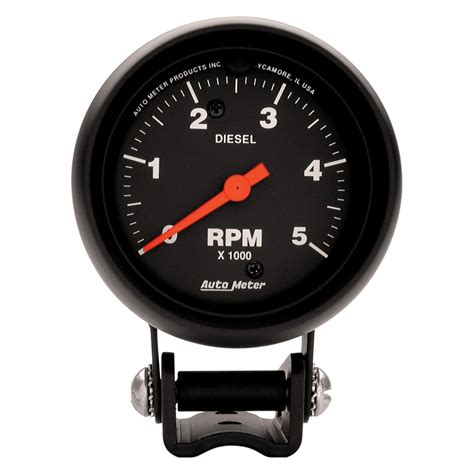 Auto Meter® 2888 Z Series 2 5 8 Pedestal Tachometer Gauge 0 5 000 Rpm