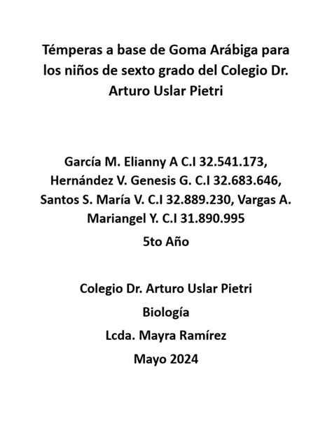 temperas a base de goma arabiga 3 13 1 pdf
