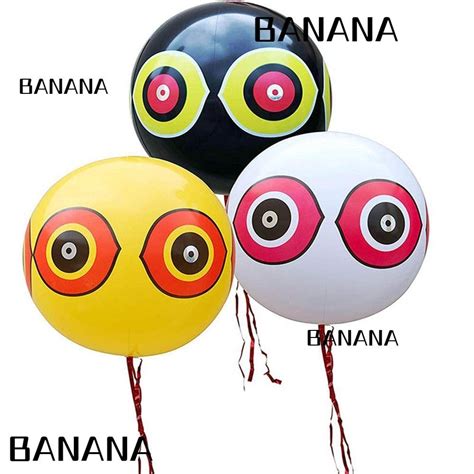 Banana1 Bird Repellent Balloon Bird Deterrent สะท ้ อนแสงรอยแผลเป ็ น