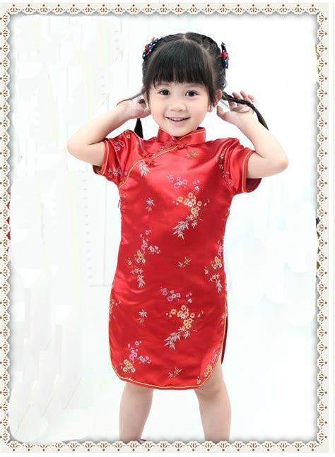 Robe Chinoise Enfant Rouge