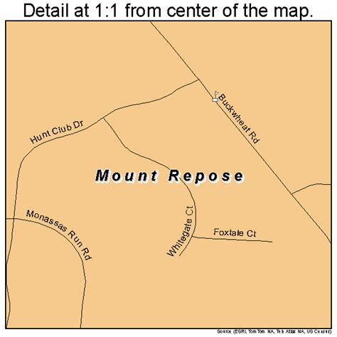 Mount Repose Ohio Street Map 3953032