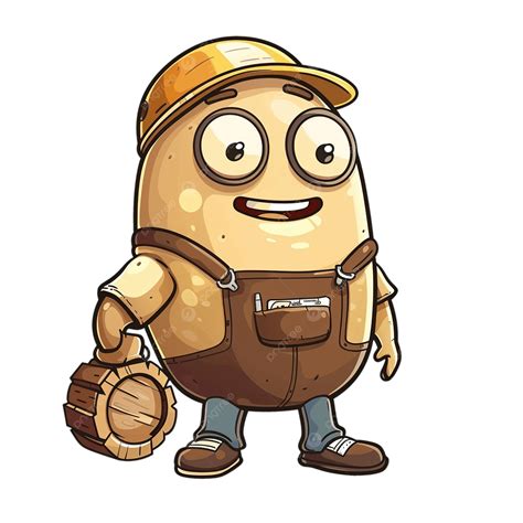 Cartoon Of Button Cell As A Woodworker Cartoon Clipart Cell Clipart