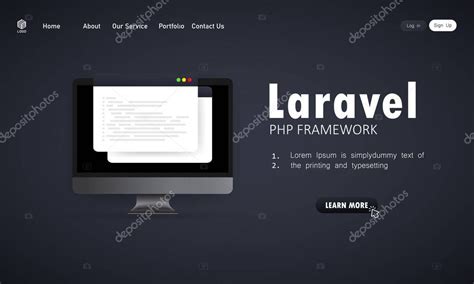 Aprende A Codificar El Lenguaje De Programación De Laravel Php Framework En La Pantalla Del