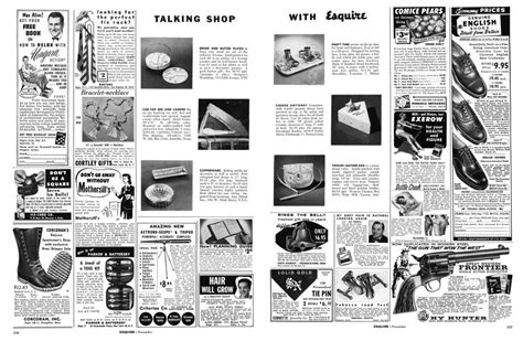 Advertisements Esquire November 1954